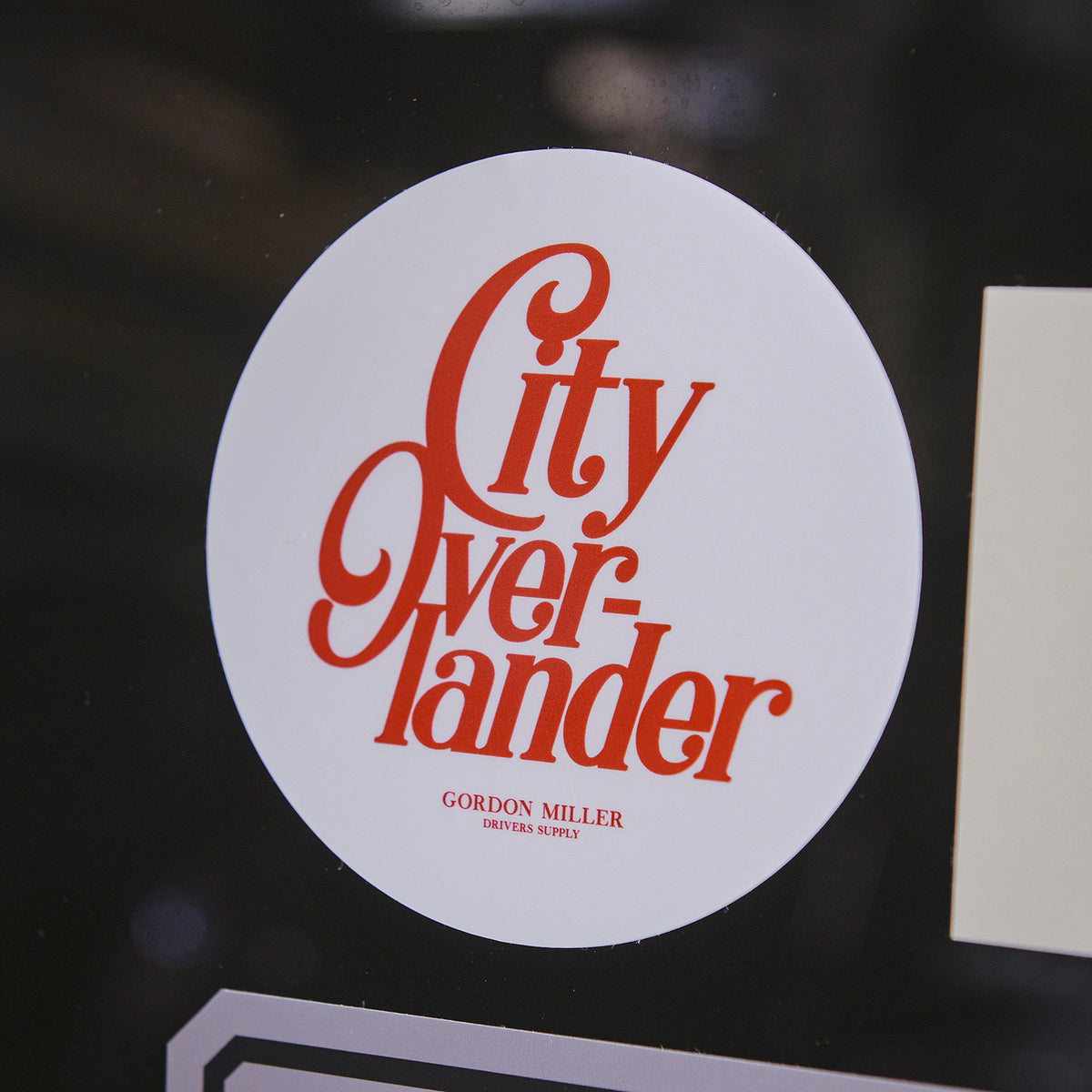GORDON MILLER ステッカー City Overlander